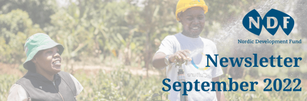 NDF Newsletter: September, 2022 - Nordic Development Fund